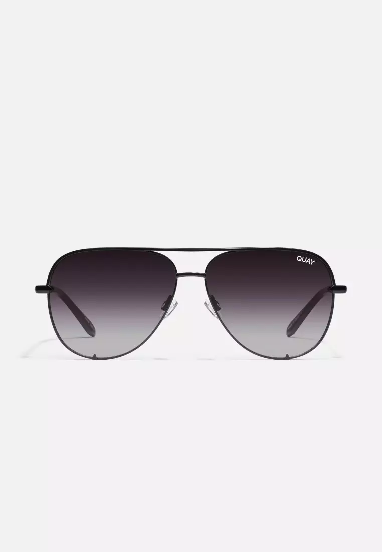 Buy QUAY High Key Large Sunglasses - Black/Fade Polarized Online ...