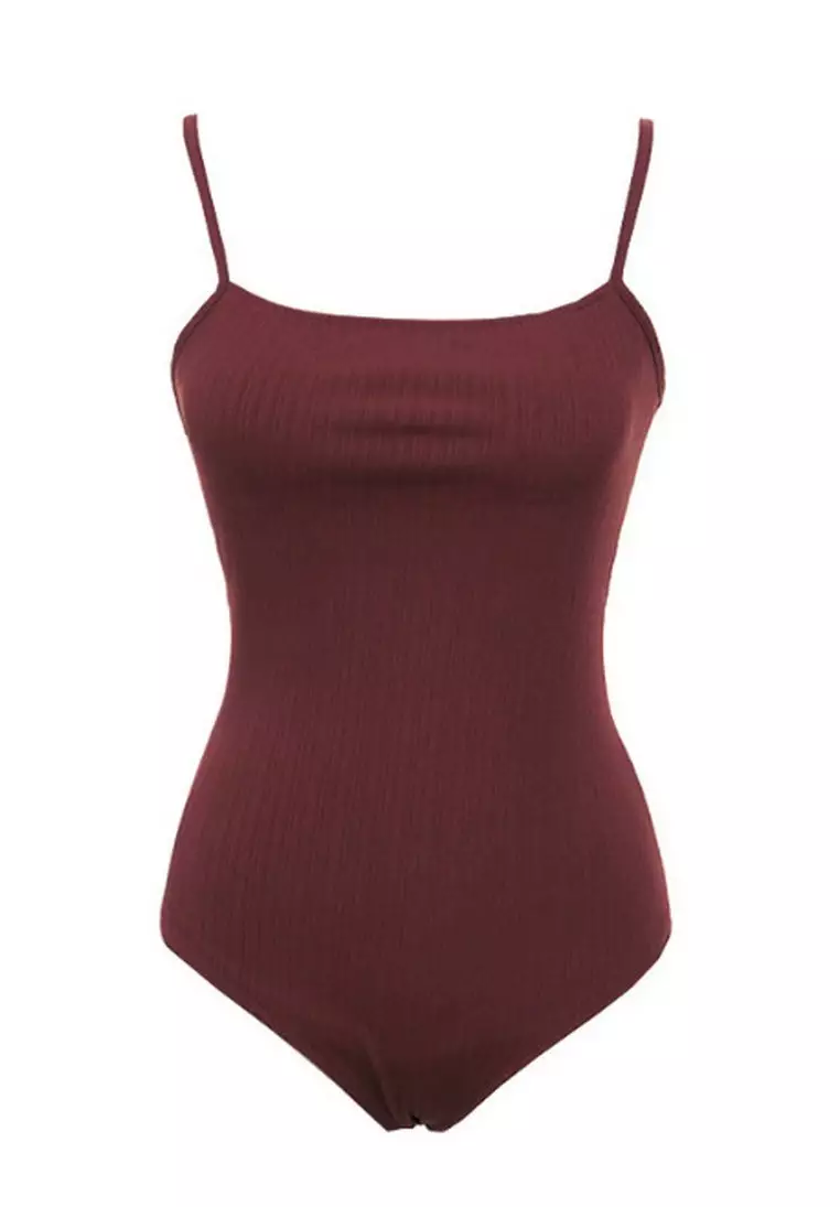 Buy LYCKA LMN2047 Korean Lady One Piece Swimwear Red Online | ZALORA ...