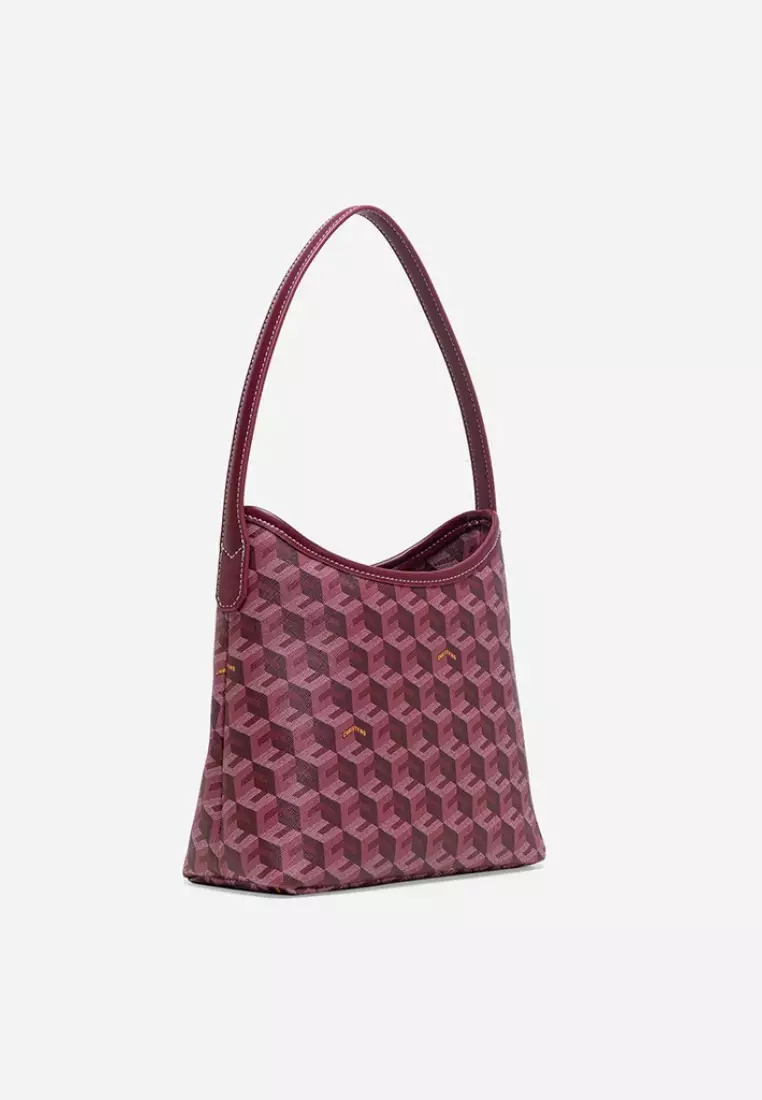 Jual Christy Ng Alesso Mini Hobo Bag Burgundy Original 2025 | ZALORA ...