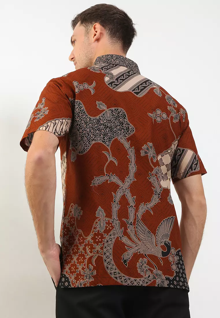 Jual ARJUNA WEDA Hem Batik Body Fit Sekar Jagad Original 2025 | ZALORA ...