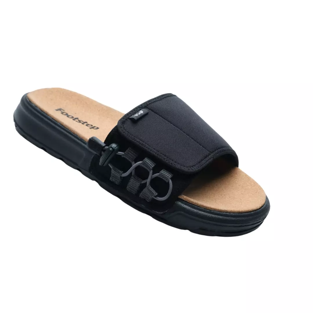 Jual Foot Step Footstep Footwear Sandal Pria Slide Salvio Grey Original ...