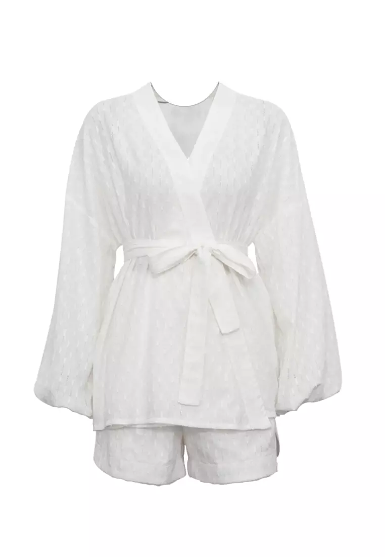 Buy THE LOUNGE EDIT Xariah Outfit Set White 2025 Online | ZALORA Philippines
