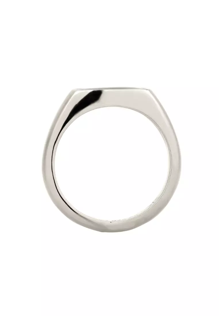 Buy Kuzzoi Ring Men Signet Green Enamel 2026 Online | ZALORA