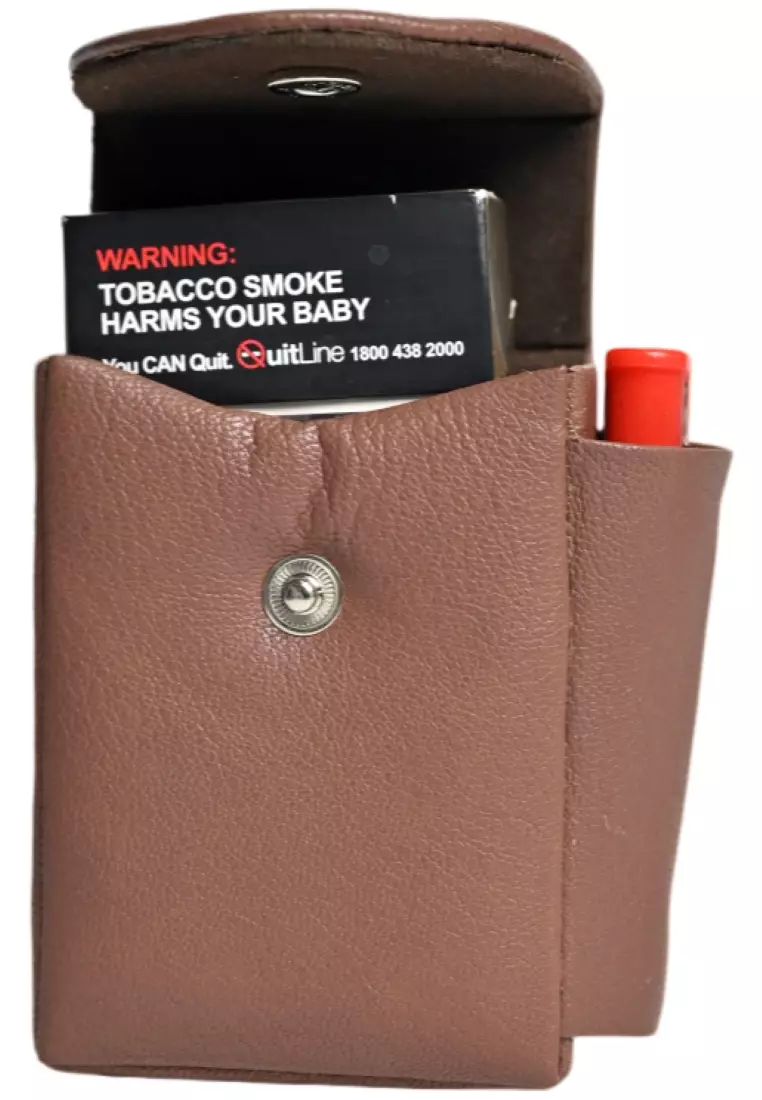 Oxhide Cigarette Cover case 20 Cigarette Leather Storage Box Leather ...