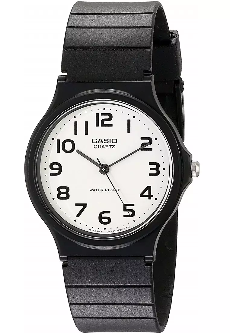 Jual Casio Casio Original Analog Jam Tangan Unisex Hitam Strap Karet MQ24 MQ-24-7B2LDF Original ...