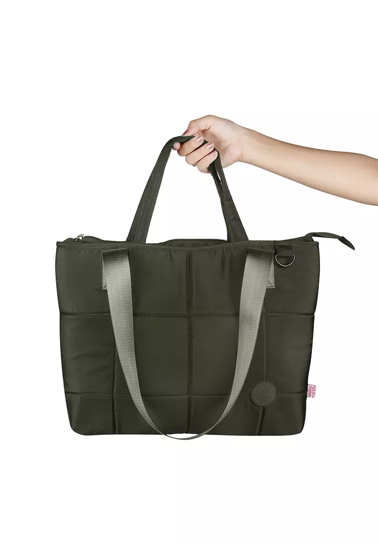 Jual ATVA ATVA Girls Station Tas Totebag Puff Jasmine Series Hijau Army ...