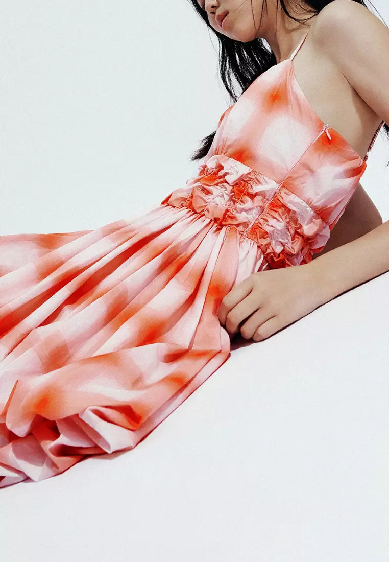 URBAN REVIVO Gingham A-Line Cami Dress 2025 | Buy URBAN REVIVO Online ...