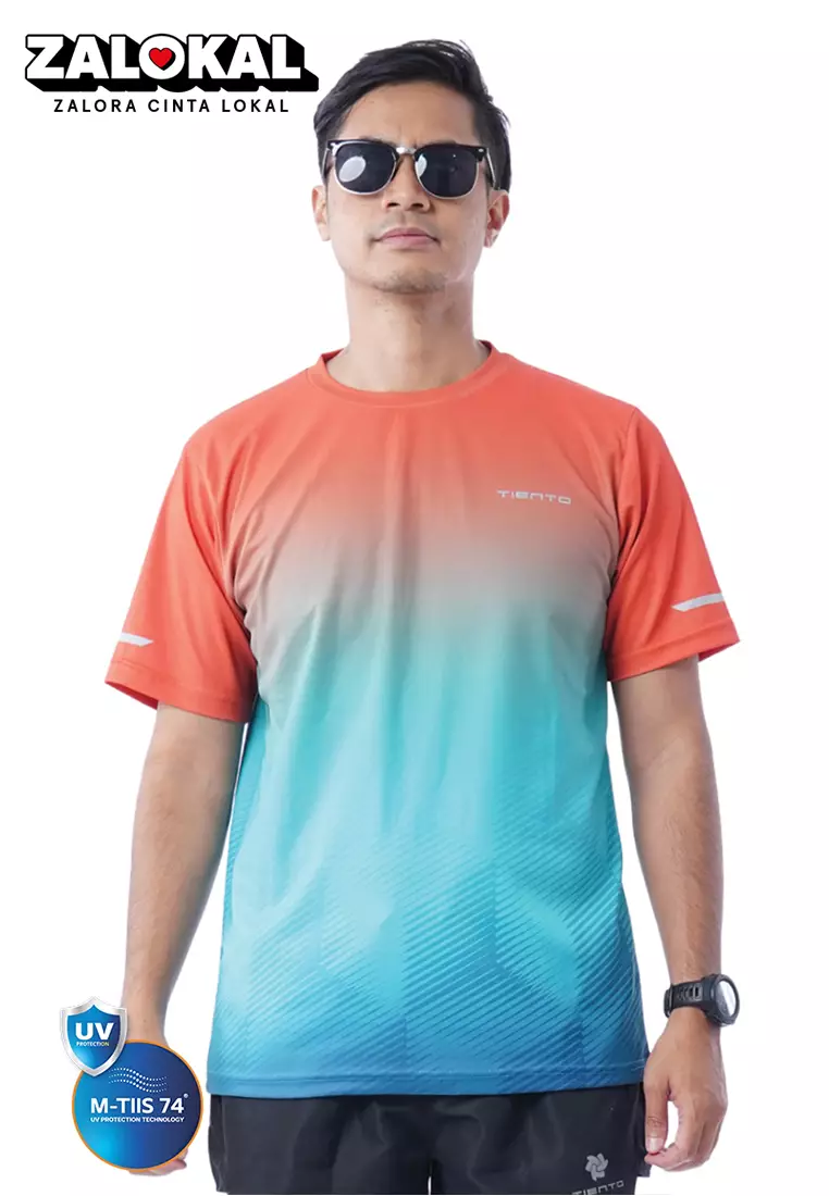 Jual Tiento Tiento Baju Olahraga Lari Jersey Running Pria Anti UV Xceleration Original 2024 ...