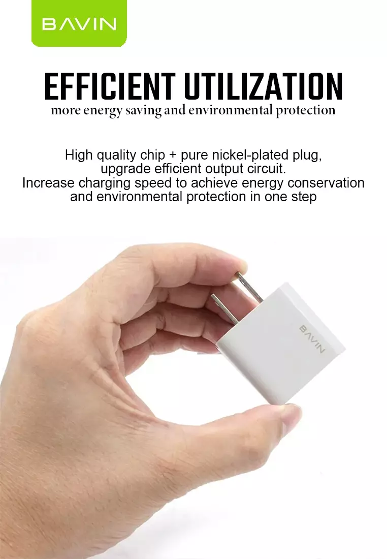 Buy BAVIN PC515 Universal Adapter Charger Smart Mini USB Over Charge ...