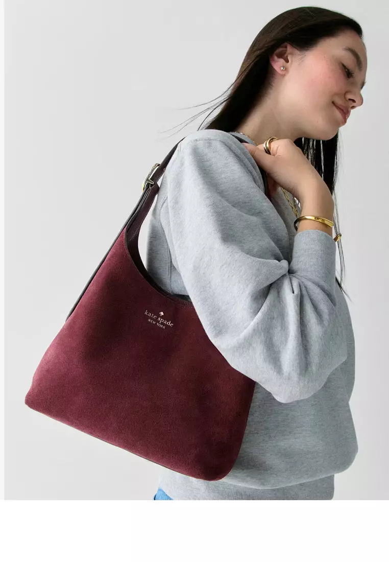 Buy Kate Spade 454 Suede Small Shoulder Bag Online | ZALORA Malaysia