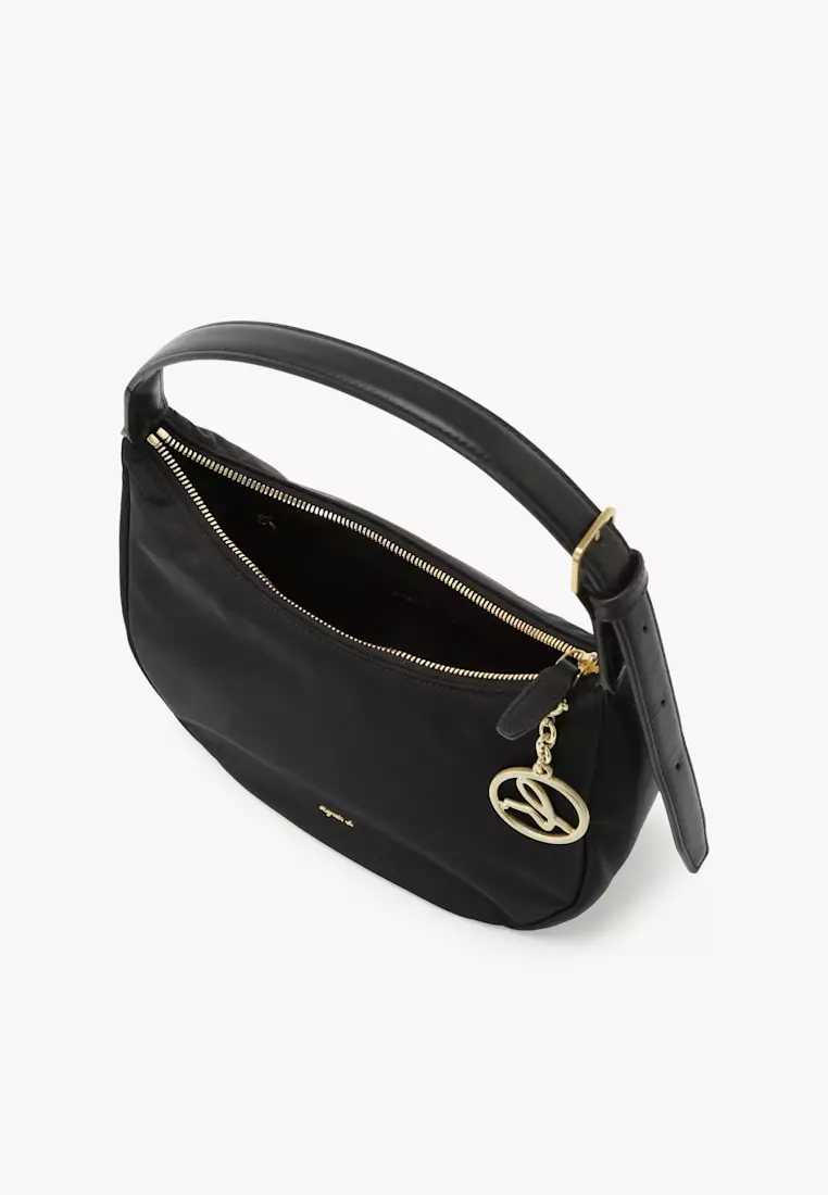 Buy agnès b. Logo Medium Hobo Bag 2026 Online | ZALORA
