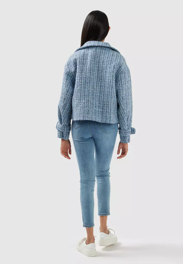 Buy Belle & Bloom Power Over Me Tweed Jacket 2025 Online | ZALORA ...