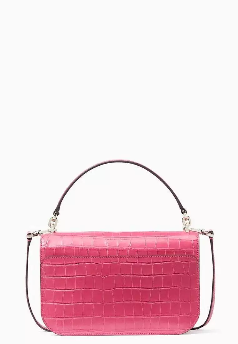 Jual Kate Spade Kate Spade Audrey Flap Croc Embossed Crossbody In ...