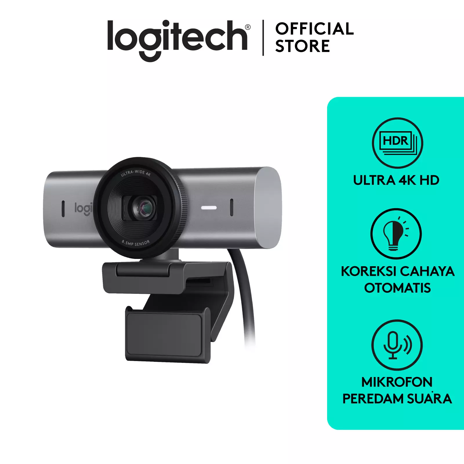 Jual Logitech Logitech MX Brio Webcam Streaming UHD 4K,1080p 60FPS ...