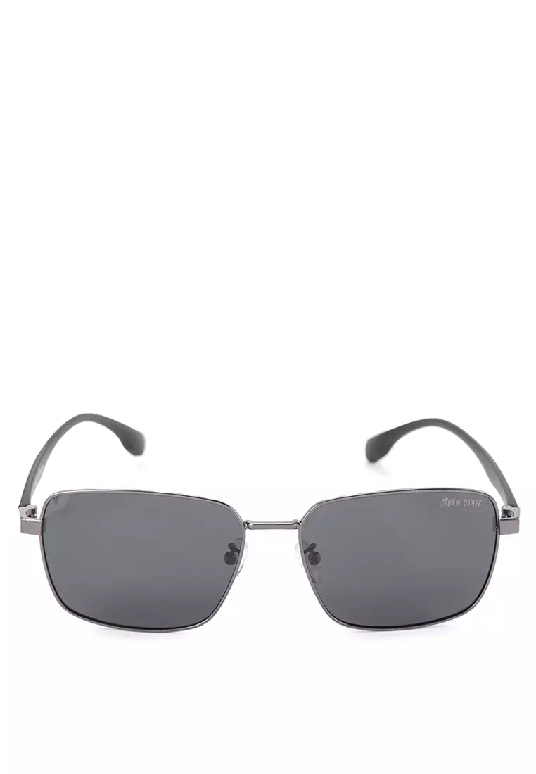 Jual Urban State Polarized Stainless Frame SolidView Rectangular ...