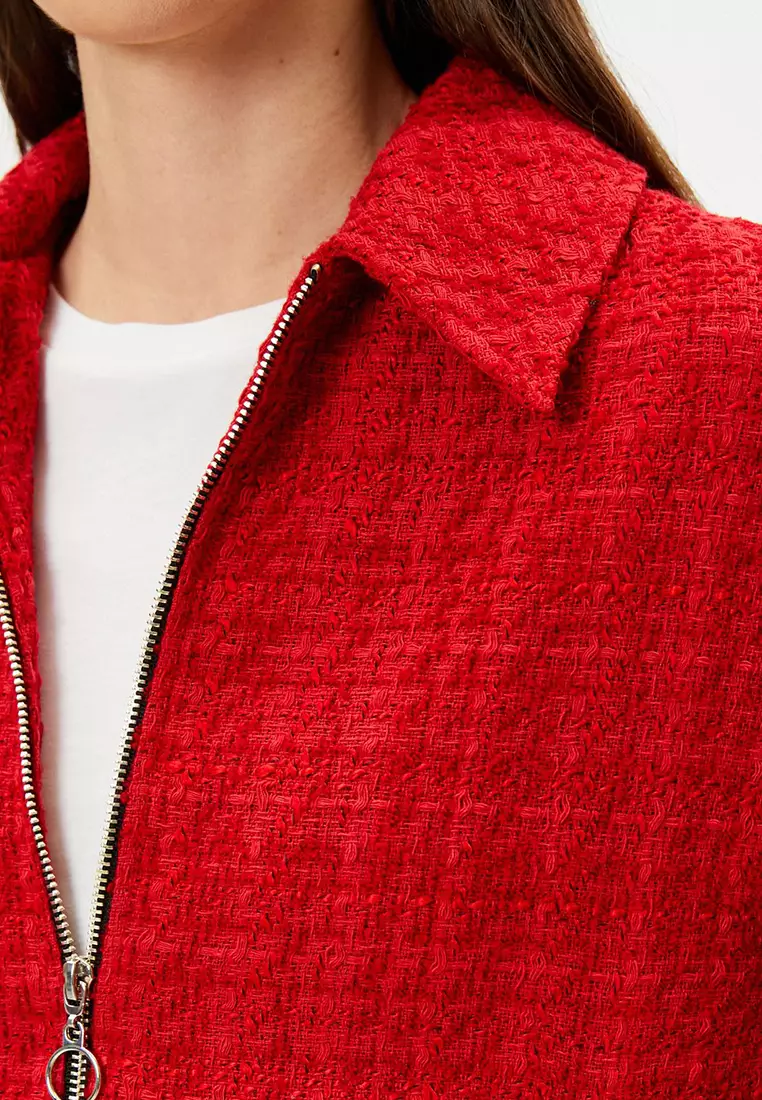 Buy KOTON Tweed Jacket 2025 Online | ZALORA Philippines