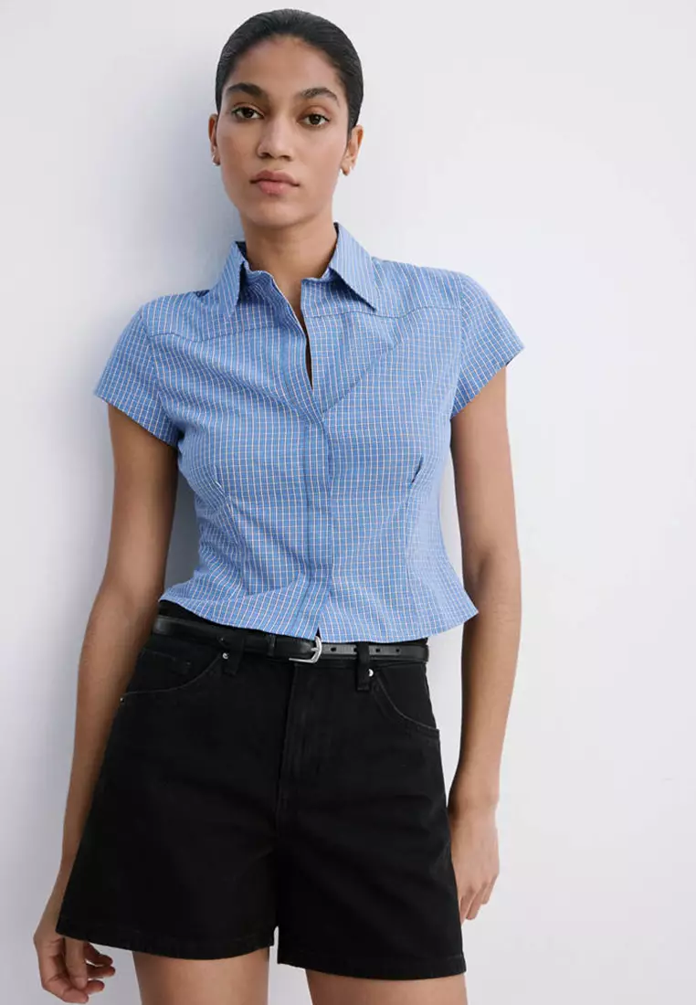 Buy Mango Straight-Fit Denim Shorts 2026 Online | ZALORA