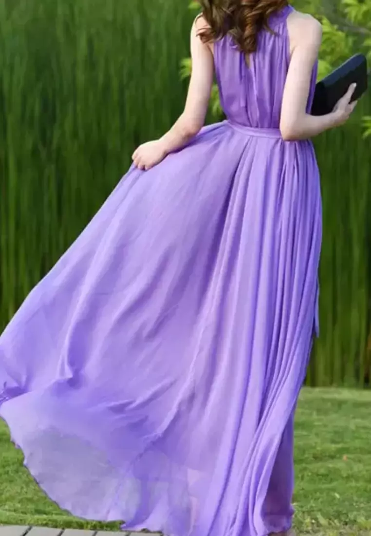 Buy Twenty Eight Shoes Vansa Chiffon Maxi Dress Vcw D0183 2024 Online