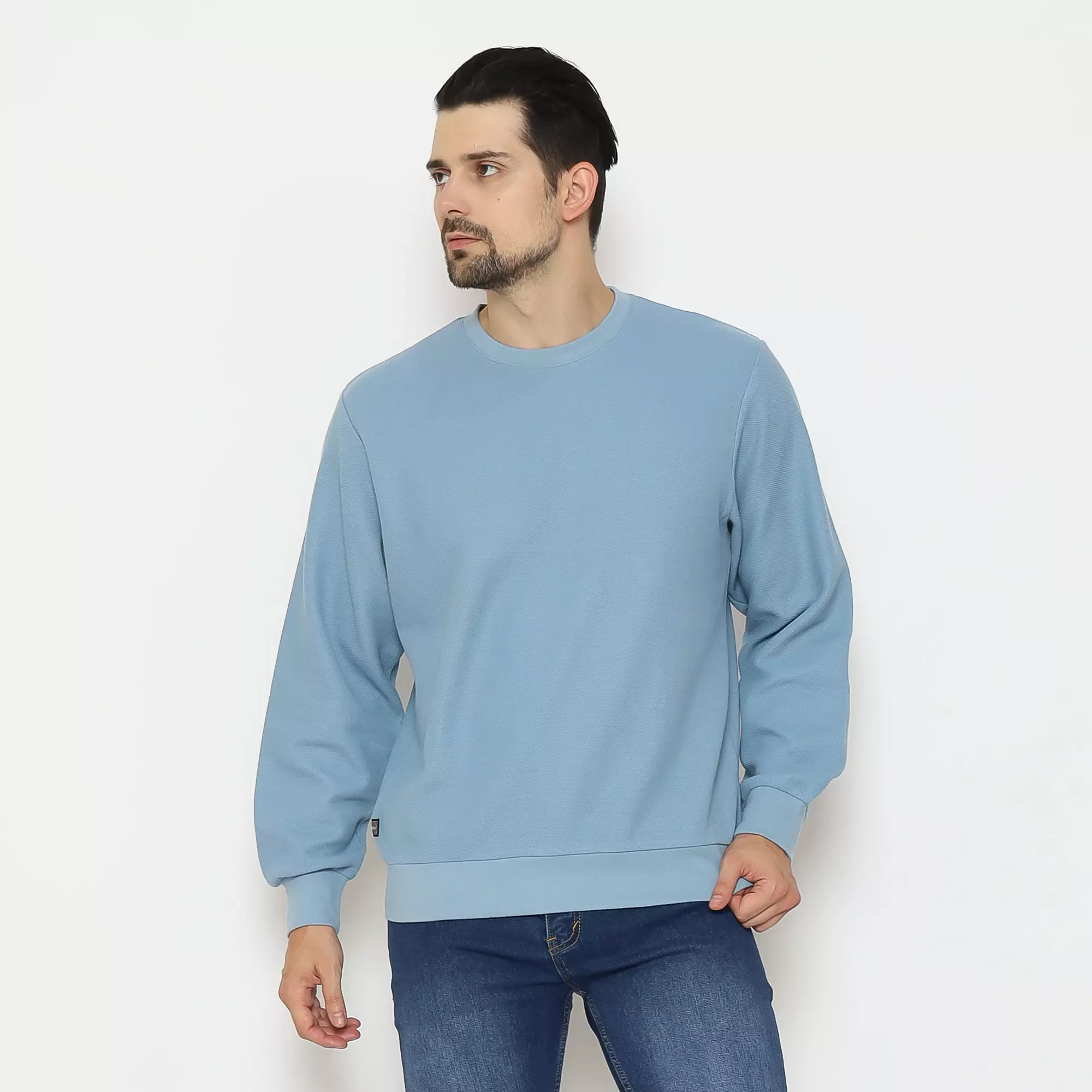 Jual Poshboy POSHBOY Kaos Oblong Pria Lengan Panjang Colton Blue ...