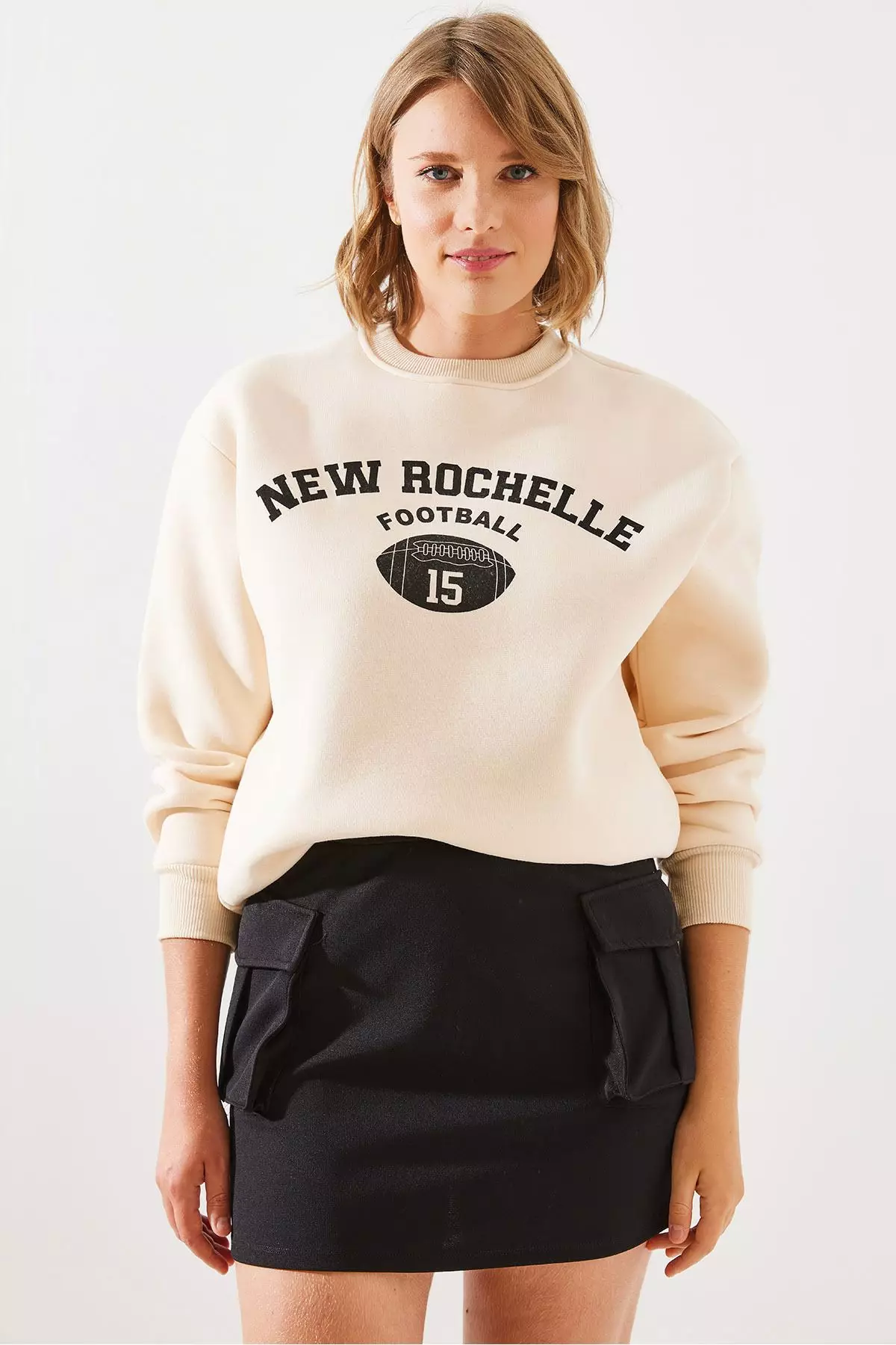 Bianco Lucci Women's Triple Thread Raised Rochelle Text Printed ...