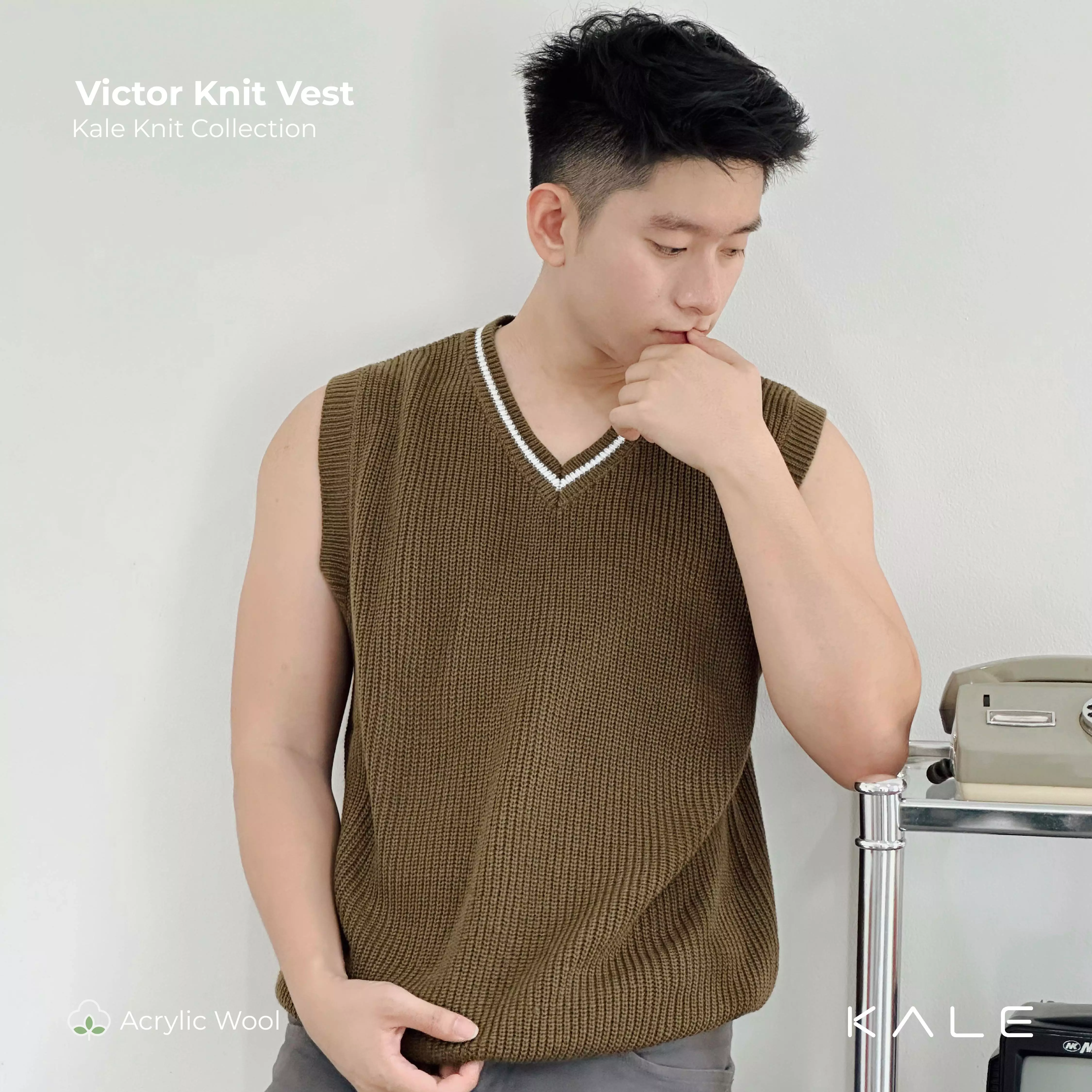 Jual Kale Clothing Kale Victor Brown/ Vest atau Rompi Pria premium ...