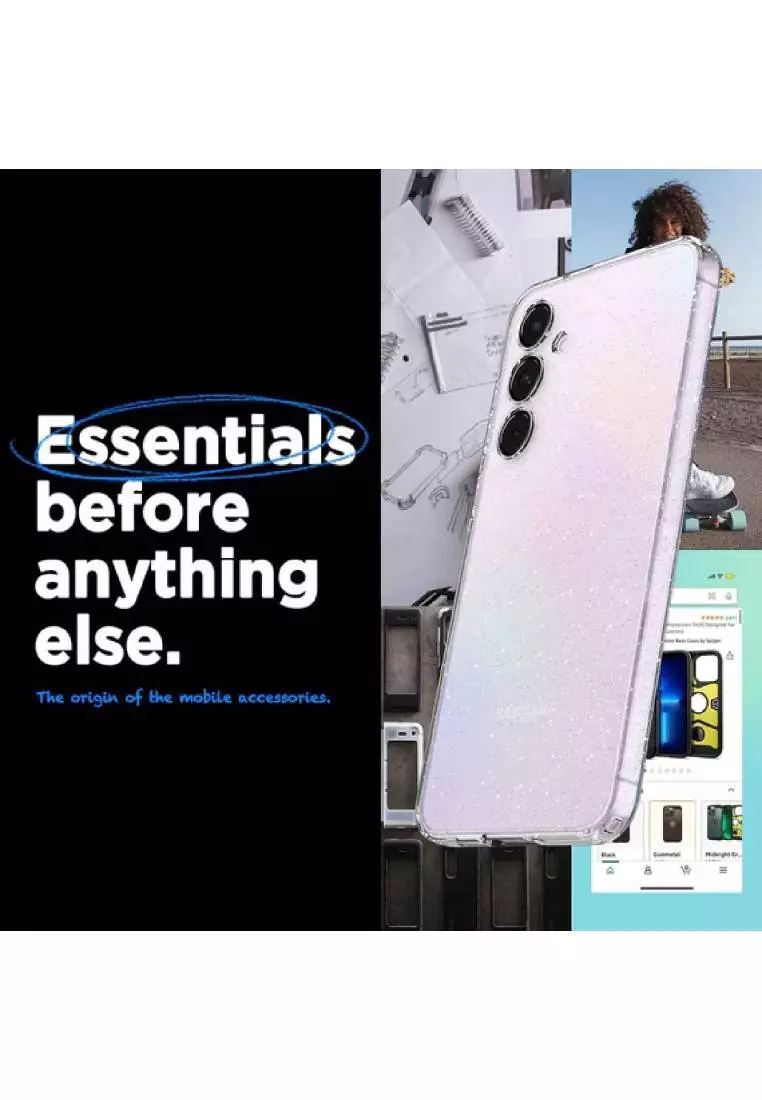 Buy Spigen Liquid Crystal Glitter Case Crystal Quartz for Galaxy A55 5G 2025 Online | ZALORA ...