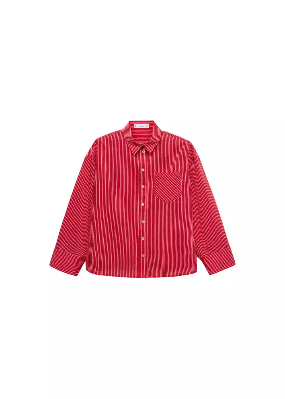 Jual Mango Kemeja campuran katun garis-garis Original 2025 | ZALORA ...