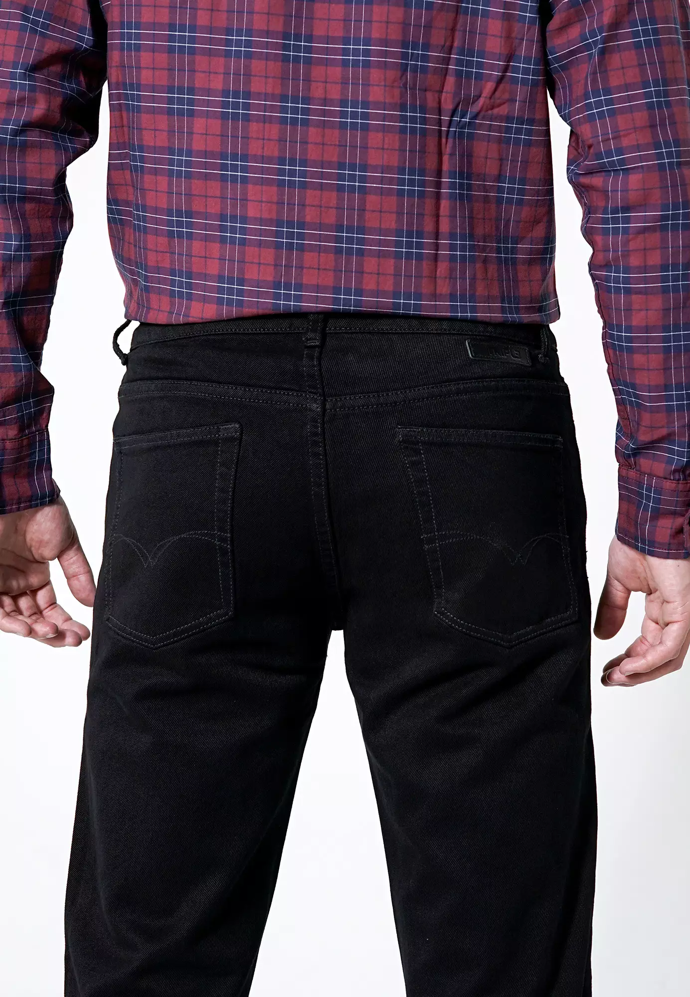 Jual TRIPLE TRIPLE Celana Jeans Non Stretch Regular Slim Super Black ...