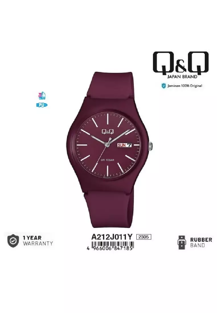 Jual Q&Q Q&Q QNQ QQ Original Watch Jam Tangan Pria / Wanita Tali Karet ...