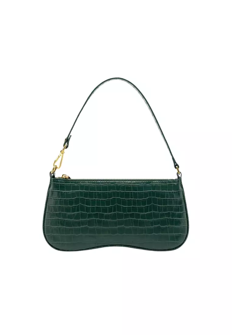 Jual JW Pei JW Pei Eva Shoulder Bag - Dark Green Croc Original 2025 ...