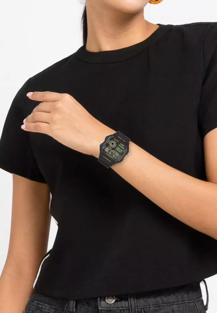 Jual CASIO Men Digital Watches AE-1200WH-1BVDF Original 2025 | ZALORA Indonesia