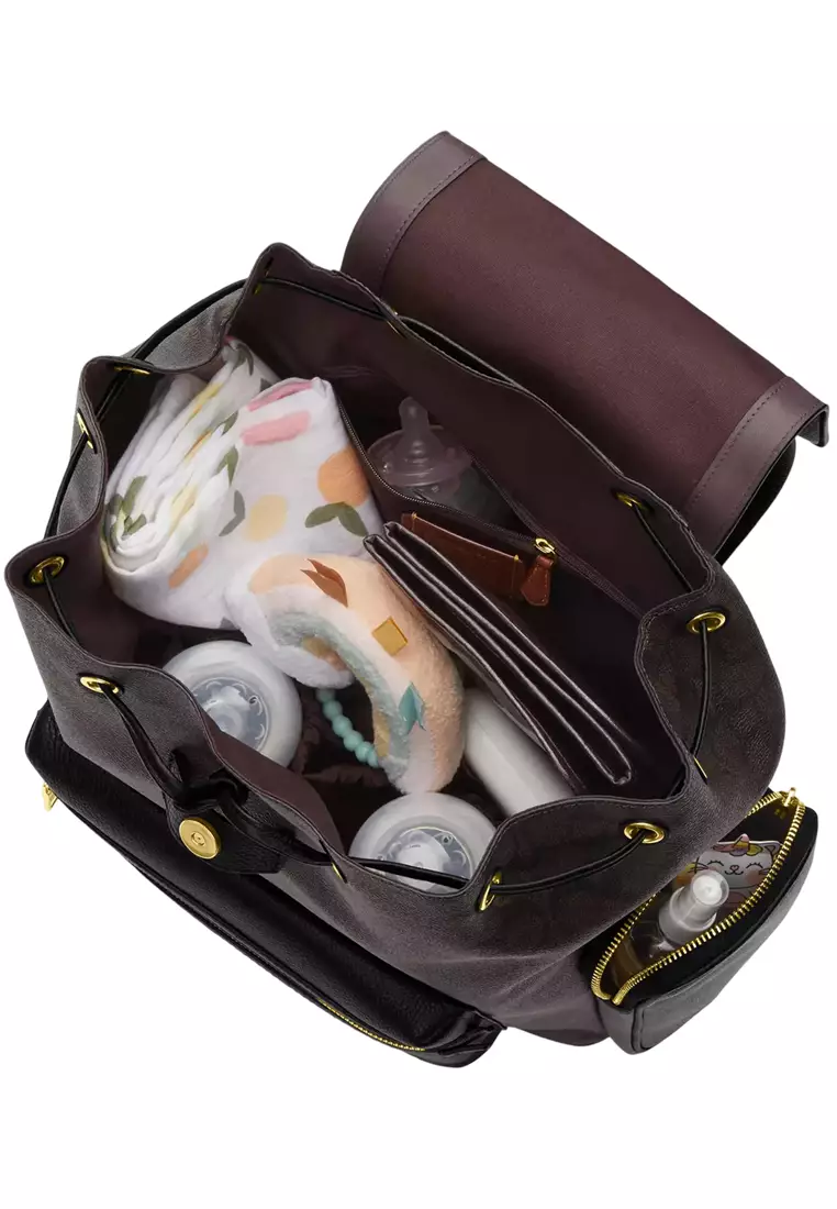 Buy Coach Baby Backpack Bag In Signature Canvas - Walnut/ Black CZ187 ...