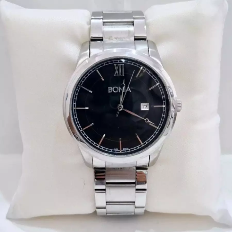 Jual BONIA Bonia B836-1333 Silver Dasar Hitam Cowok Original 2025 ...