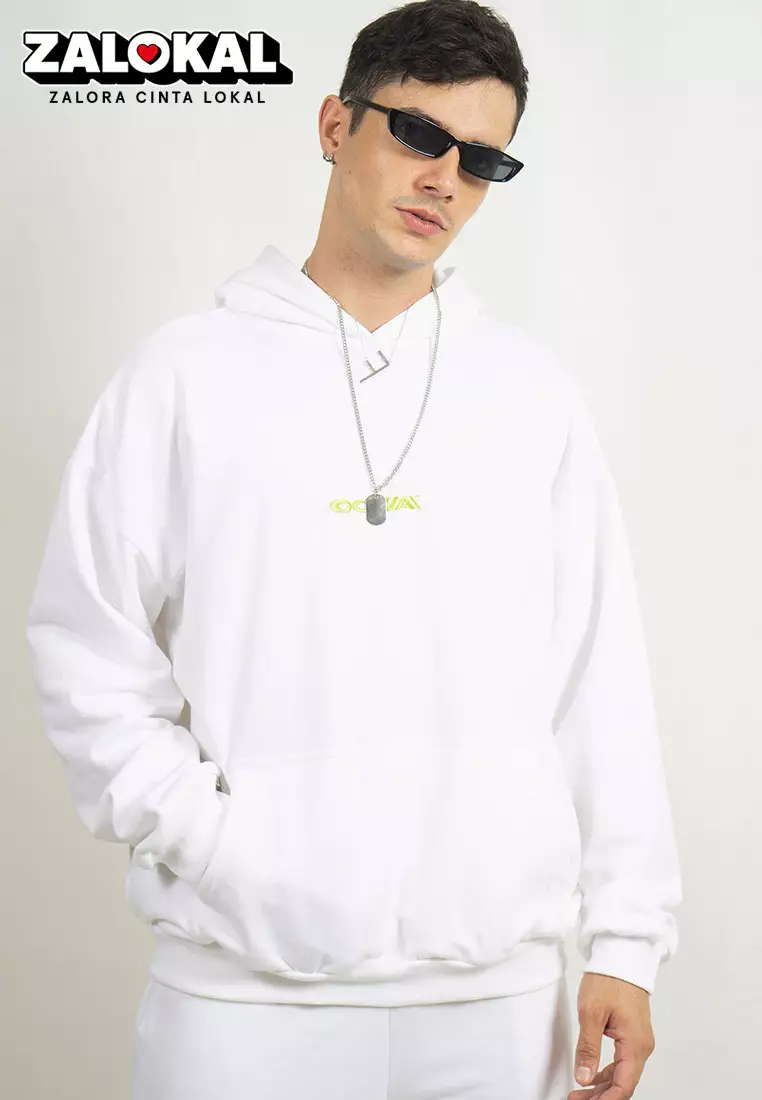 Jual Ocwa Studio OCWA BASIC OVERSIZED HOODIE WHITE LOGO Original 2024 | ZALORA Indonesia