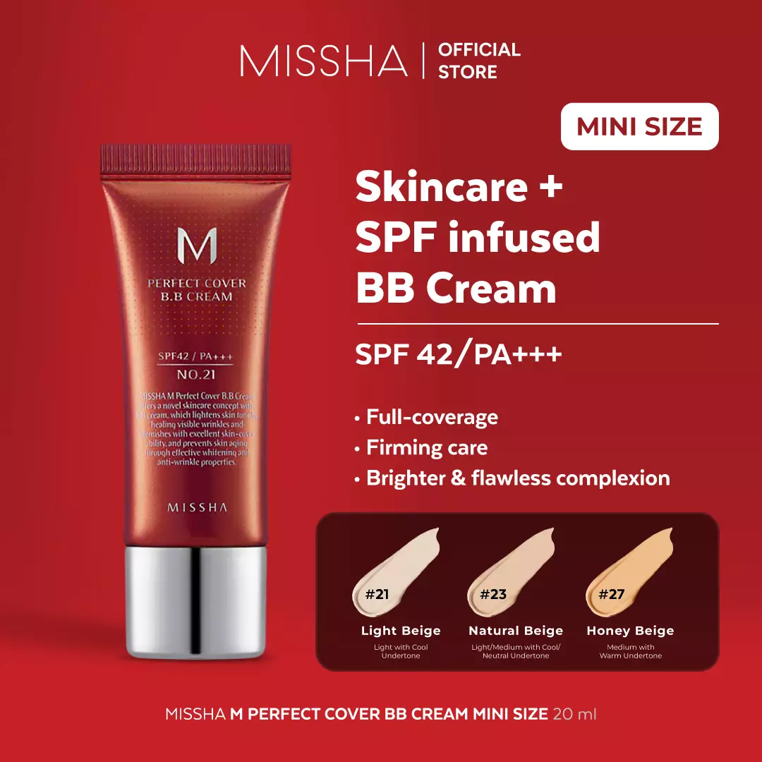 Jual Missha MISSHA M Perfect Cover BB Cream SPF42/PA+++ (20ml) No. 21 ...