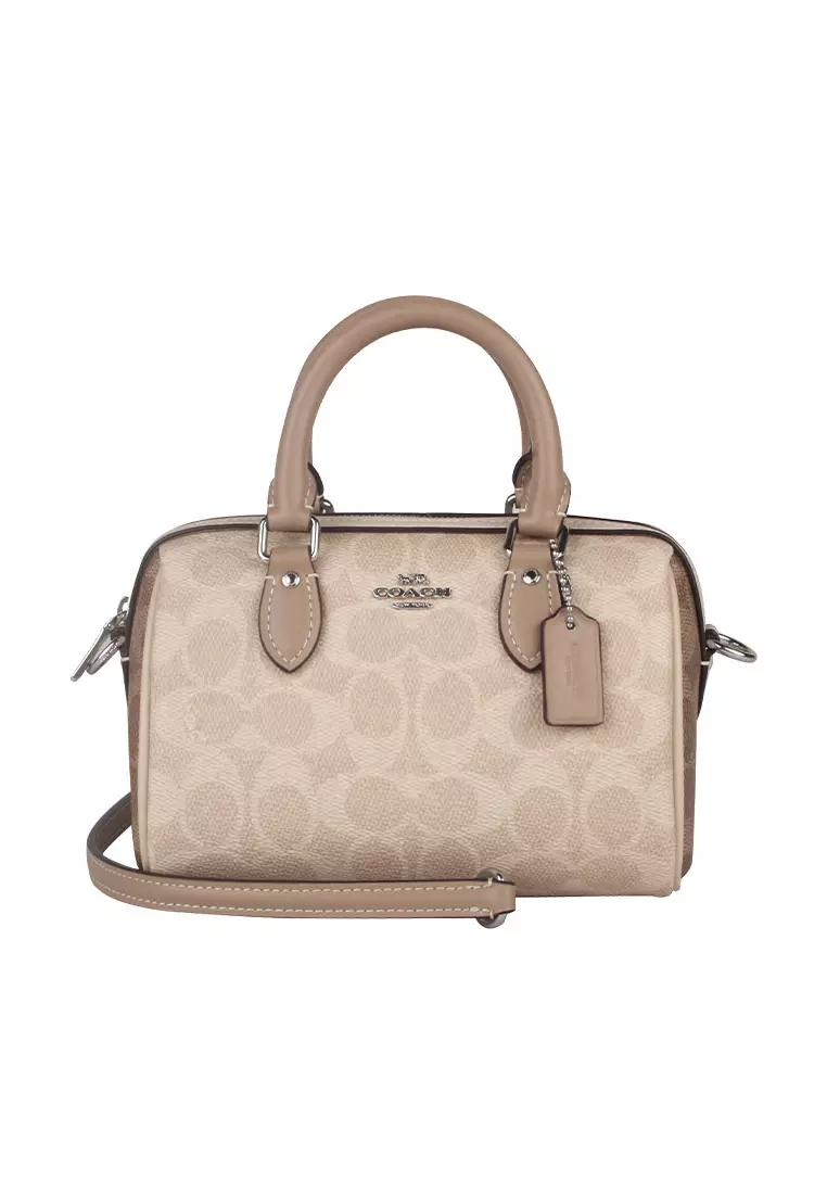 Buy Coach Mini Rowan Crossbody Bag In Blocked Signature Canvas CW330 2024 Online | ZALORA ...