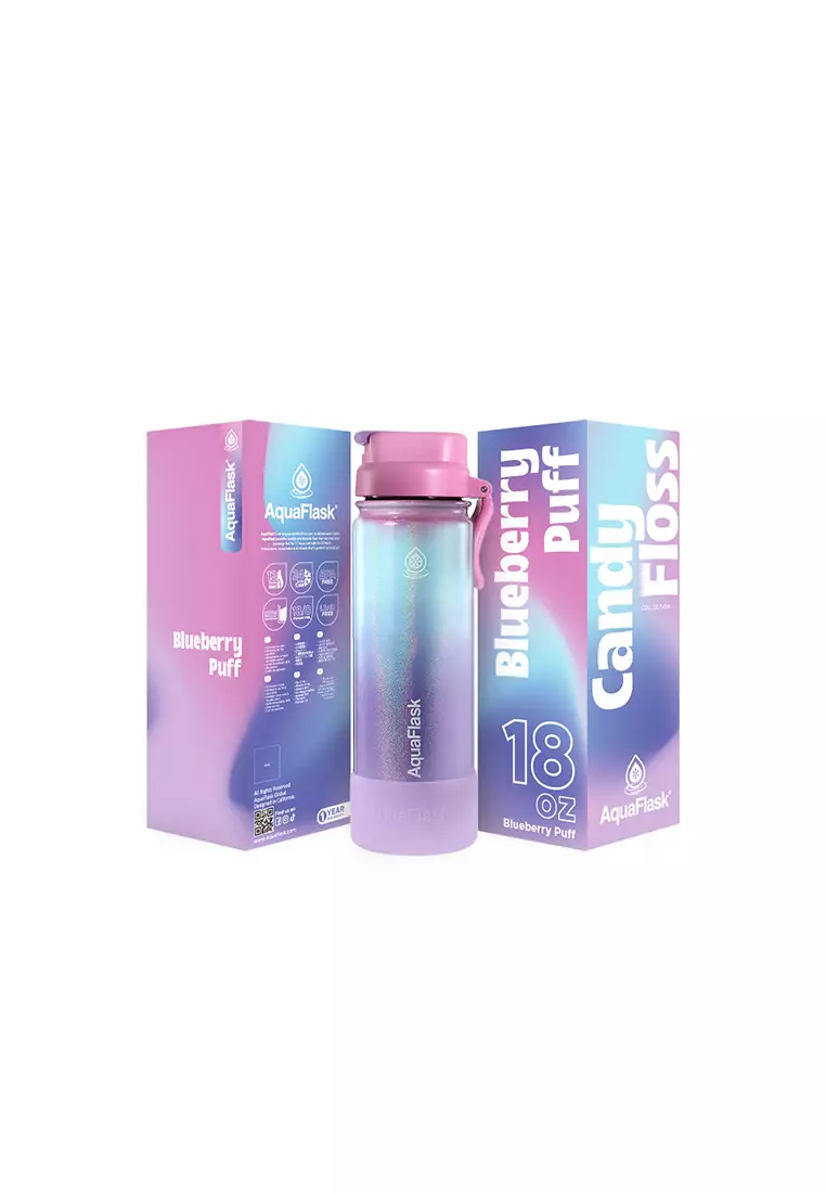 Buy Aquaflask 18oz Blueberry Puff Candy Floss Limited Edition with ...