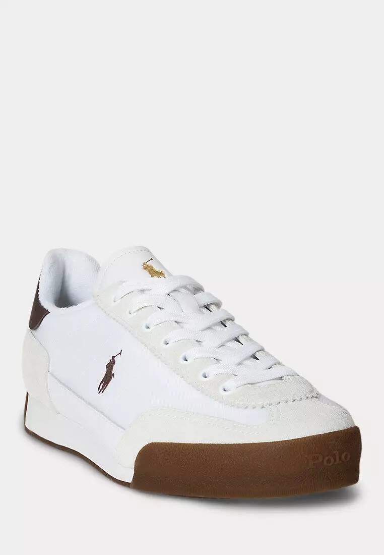 Buy Polo Ralph Lauren Hester Suede & Canvas Sneaker Online | ZALORA ...