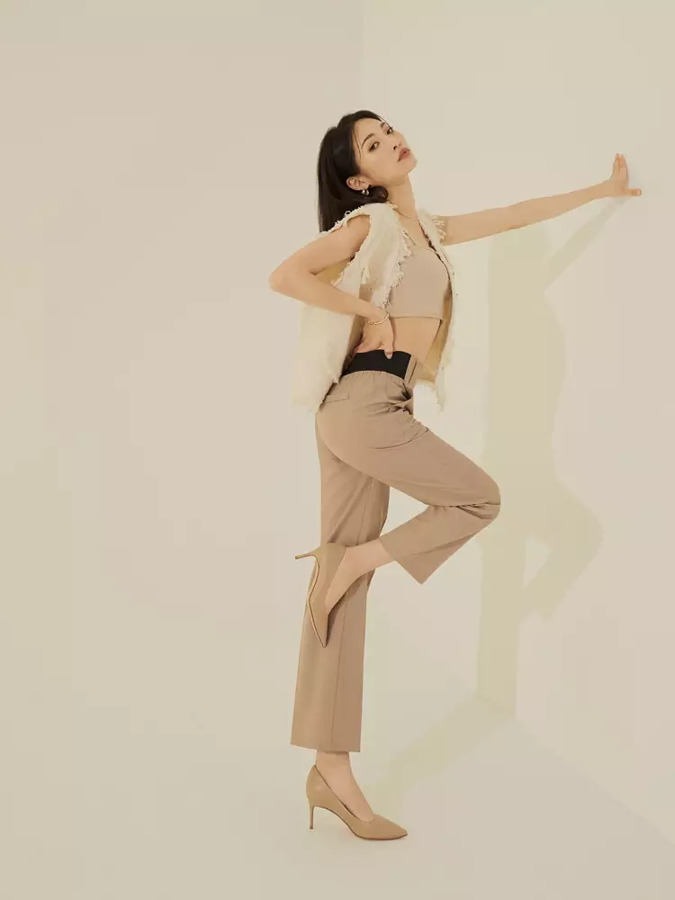 OBSTYLE Visual Slim-5KG．Nine-Point Straight Leg Suit Magic Slimming Pants (Regular/Extended ...