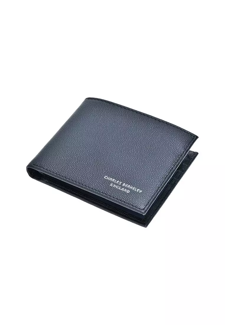 Buy Charles Berkeley Tumbled Leather Bifold Wallet & Silver Buckle ...