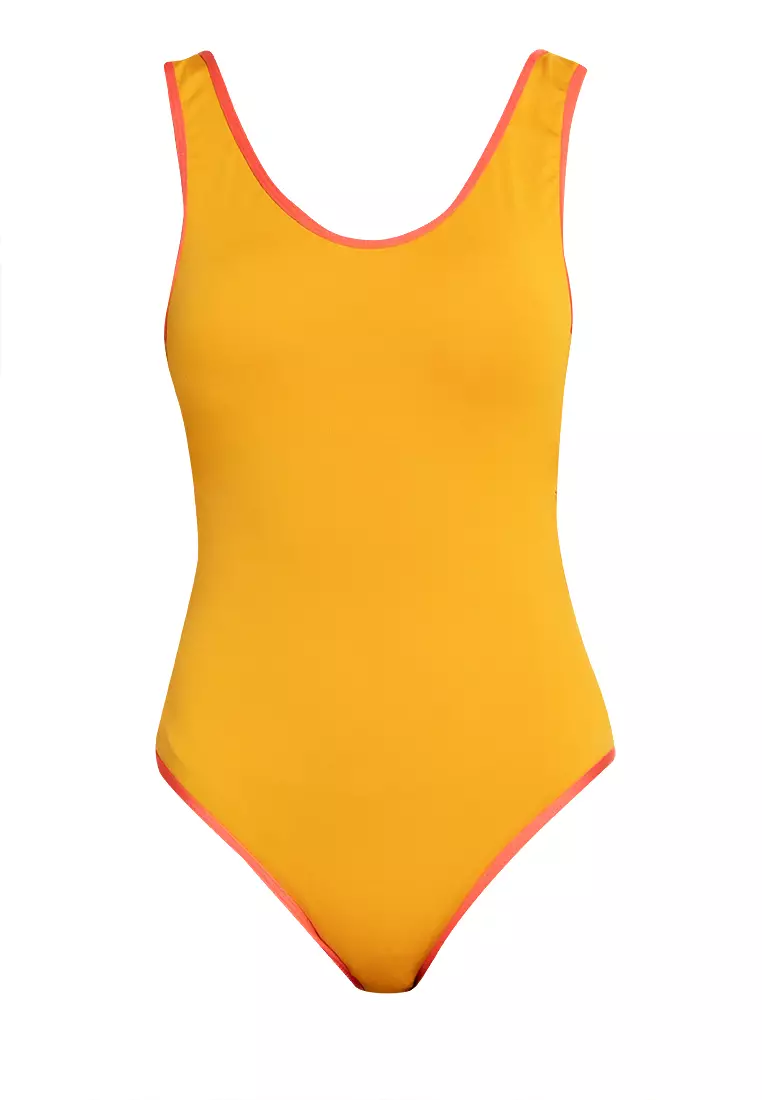 Buy SUNDAE Supreme Lowback One Piece Mustard Multi Contrast Piping 2024 ...