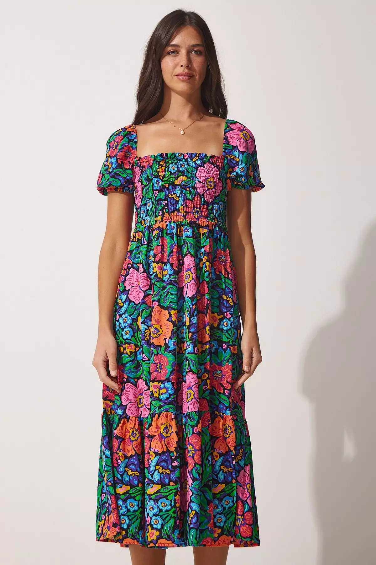 Buy Happiness Istanbul Floral Printed Summer Dress 2026 Online | ZALORA