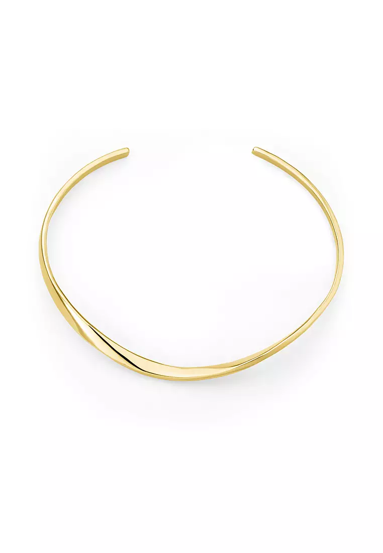 Buy Rosefield Iggy Twisted bangle gold Online | ZALORA Malaysia