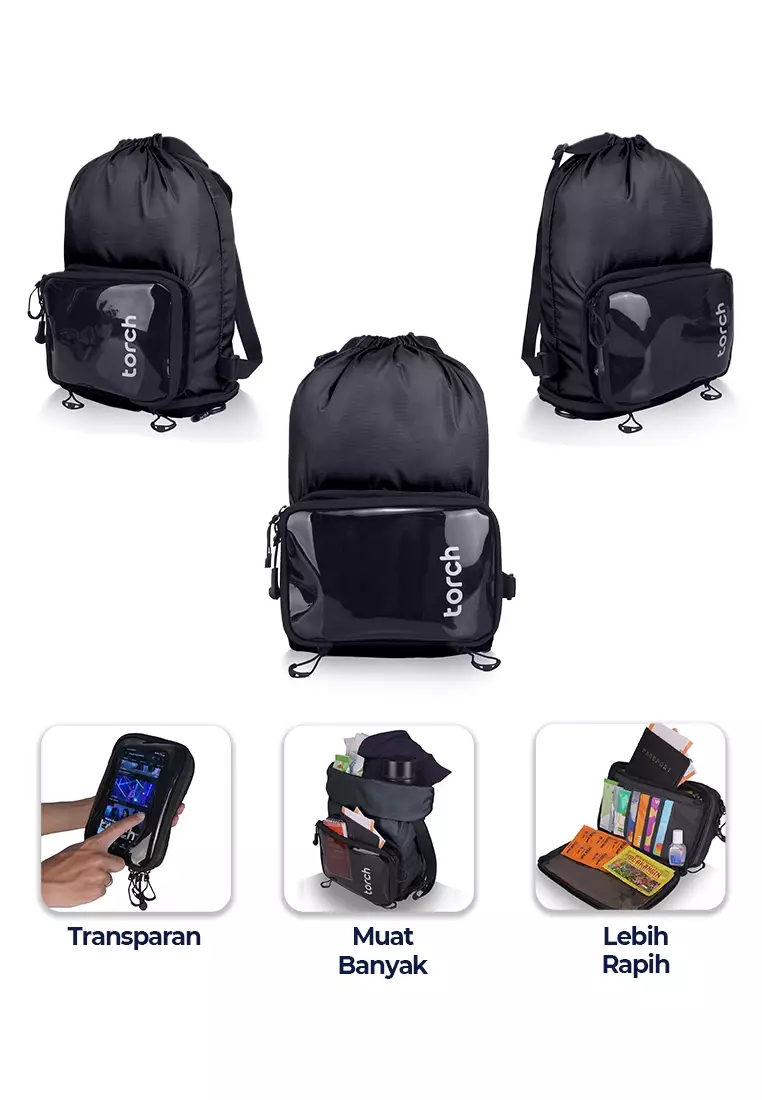 Jual TORCH.ID TORCH Galicia 3in1 Slingbag Clutch Backpack - Tas ...