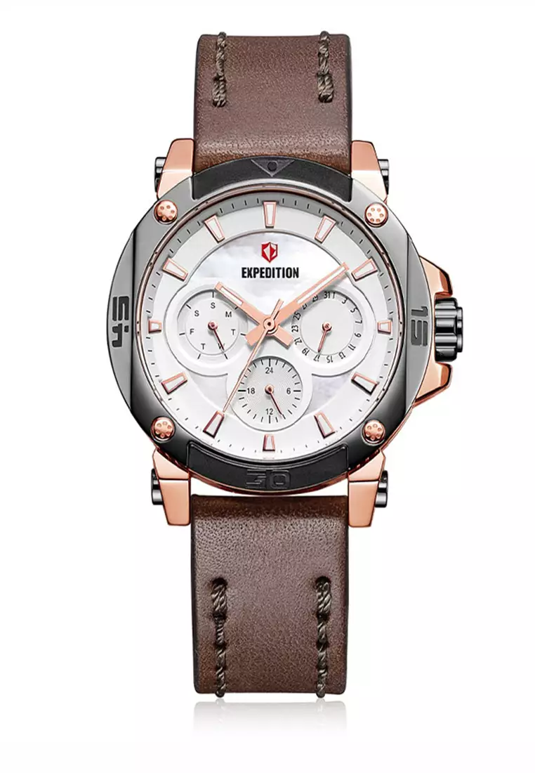 Jual Expedition Expedition Multifunction Men Quartz Band Two Tone ...