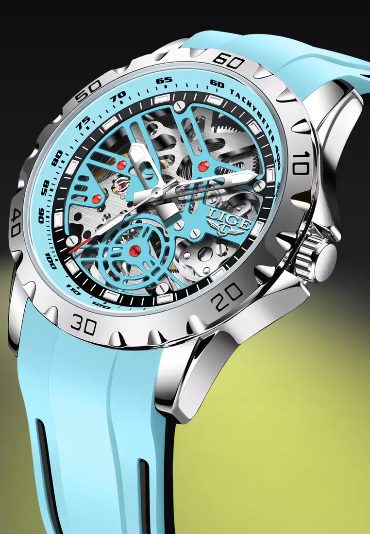 LIGE Automatic Unisex Diver's Stainless Steel Self-winding Watch, see ...