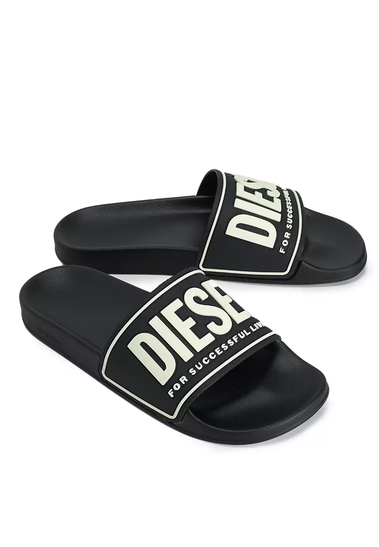 Diesel Logo Rubber Slides 2025 | Buy Diesel Online | ZALORA Hong Kong