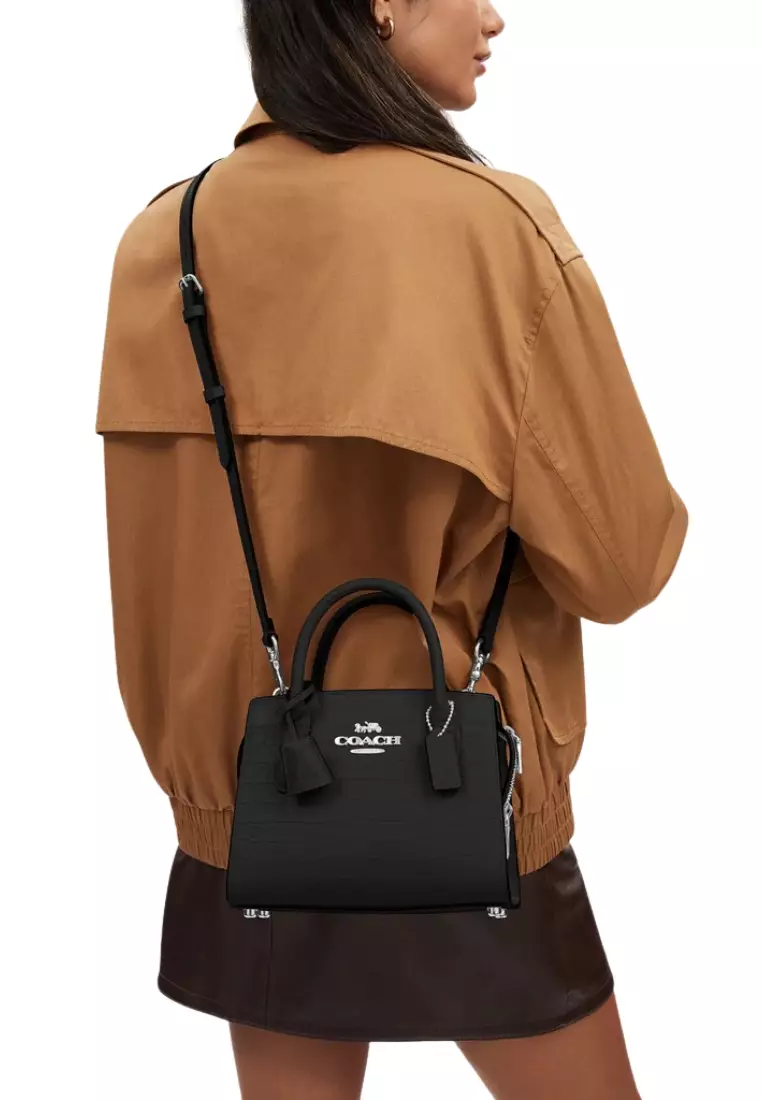 Coach Coach Andrea Crocodile Embossed Carryall Bag In Black CR105 2025 ...