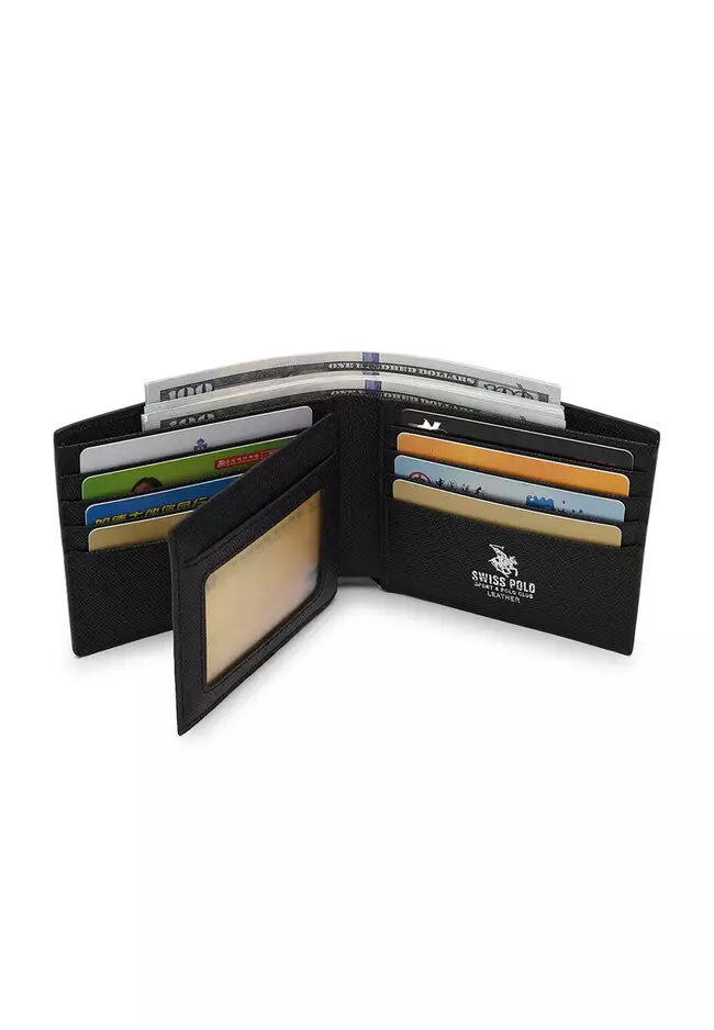 Buy Swiss Polo Genuine Leather RFID Short Wallet - Black 2025 Online ...