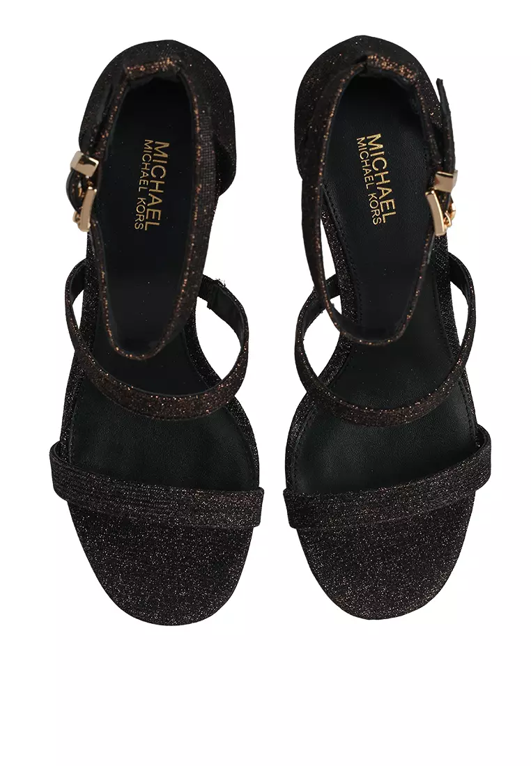 Jual Michael Kors Koda Glitter Chain Mesh Heel Sandals (cq) Original ...